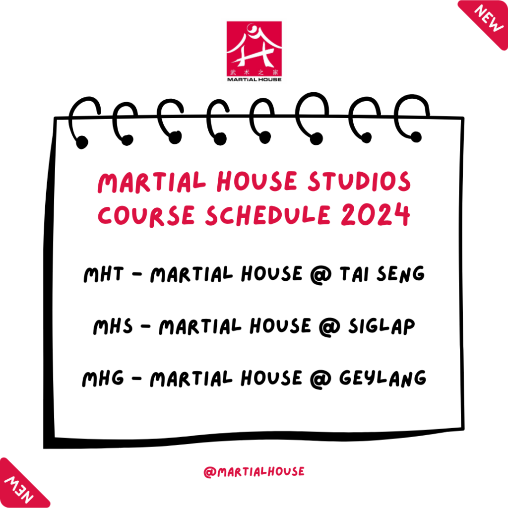 Course Schedule - Martial House